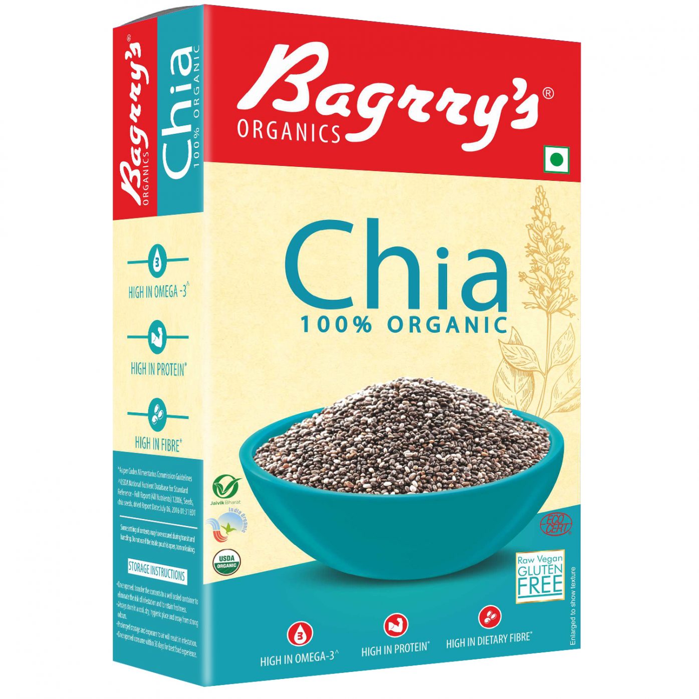 Buy Organic Chia Seeds Online - Chia Online - Satvikk
